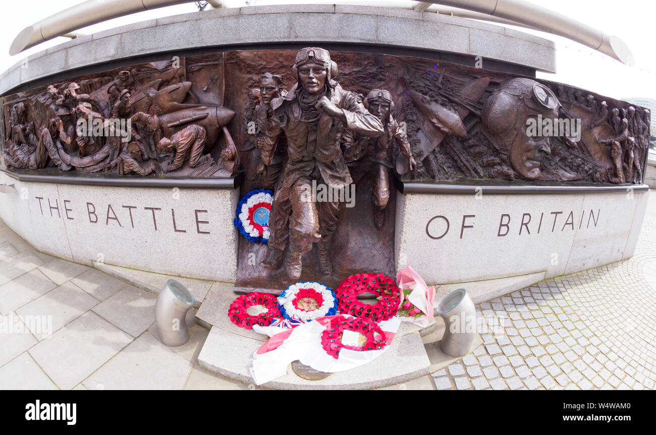 Battle of Britain Monument, Victoria Embankment, London. Commemorates ...