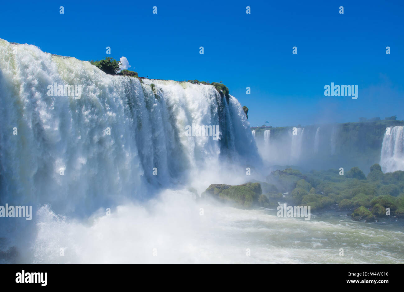 Foz do Iguazu. Is a touristic town and waterfalls at Brazil Stock Photo ...