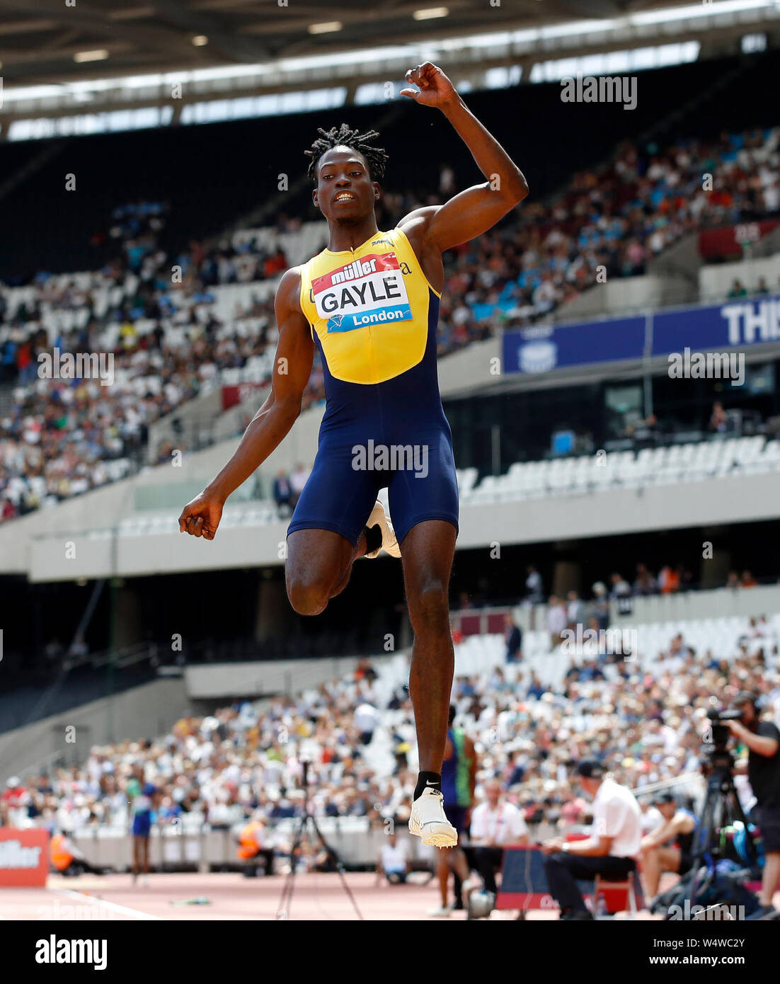 Jamaica's Tajay Gayle competes in the Men's Long Jump Stock Photo - Alamy