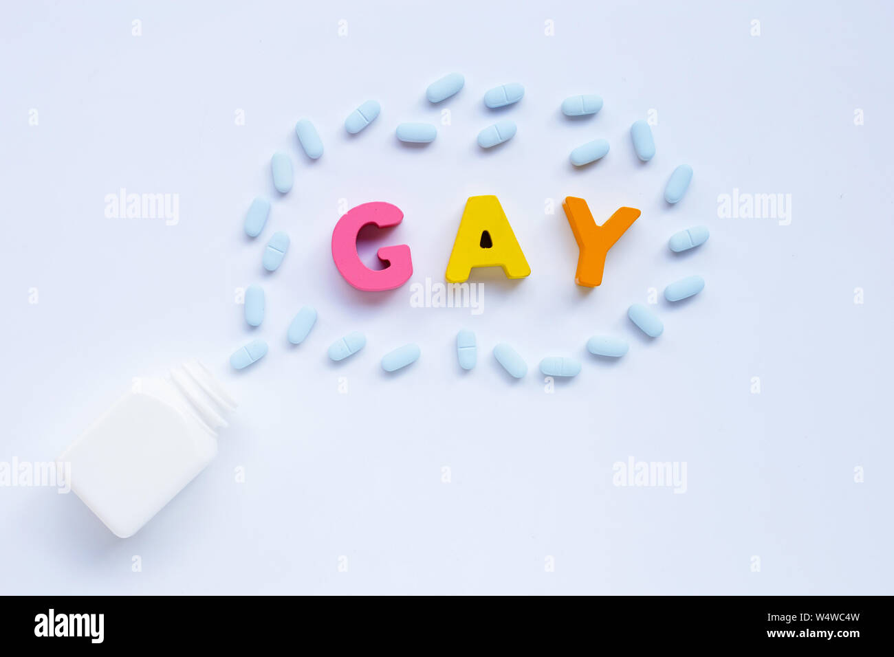 "PrEP" ( Pre-Exposure Prophylaxis). used to prevent HIV. White ...