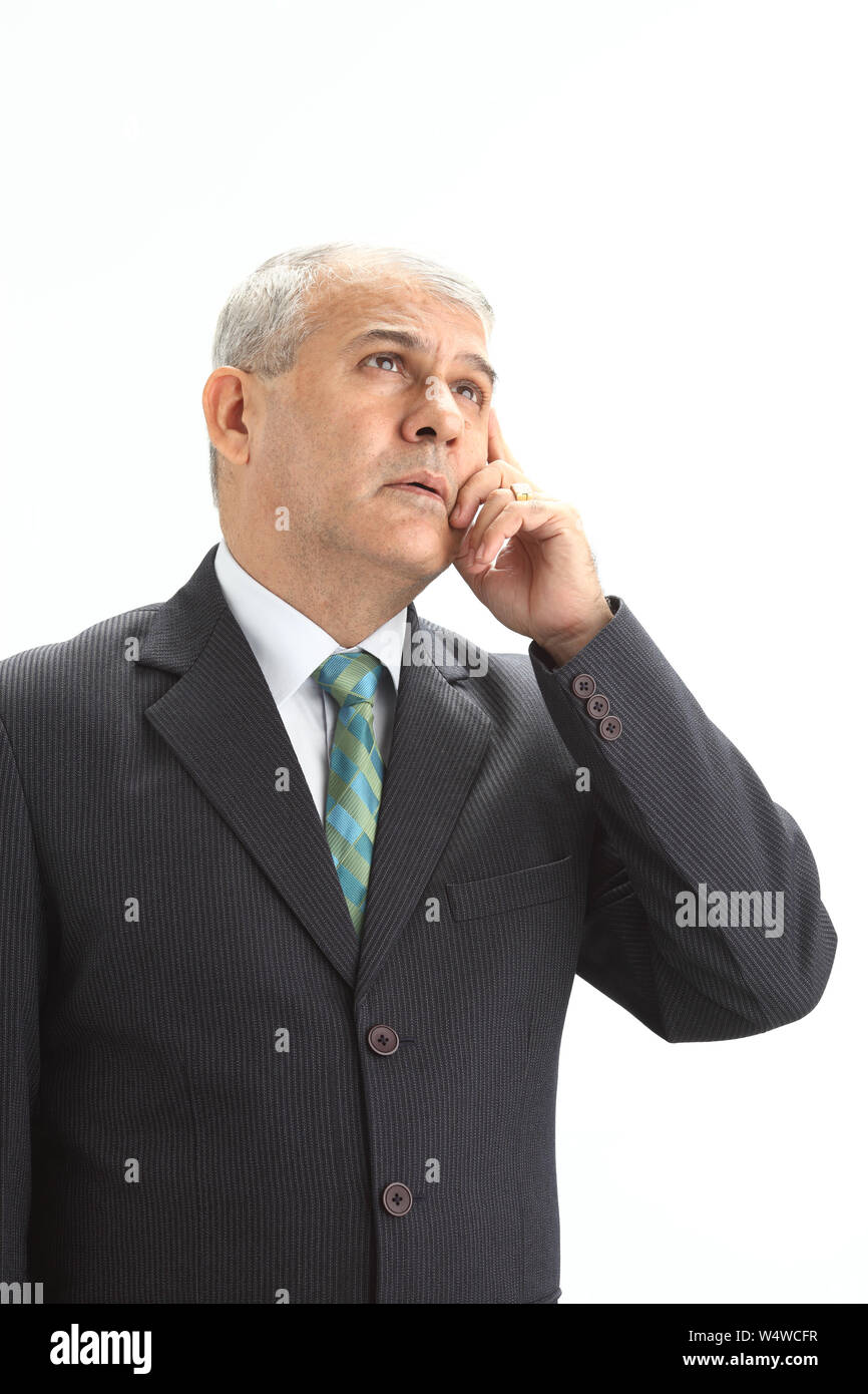 Old businessman in suit brainstorming hi-res stock photography and ...