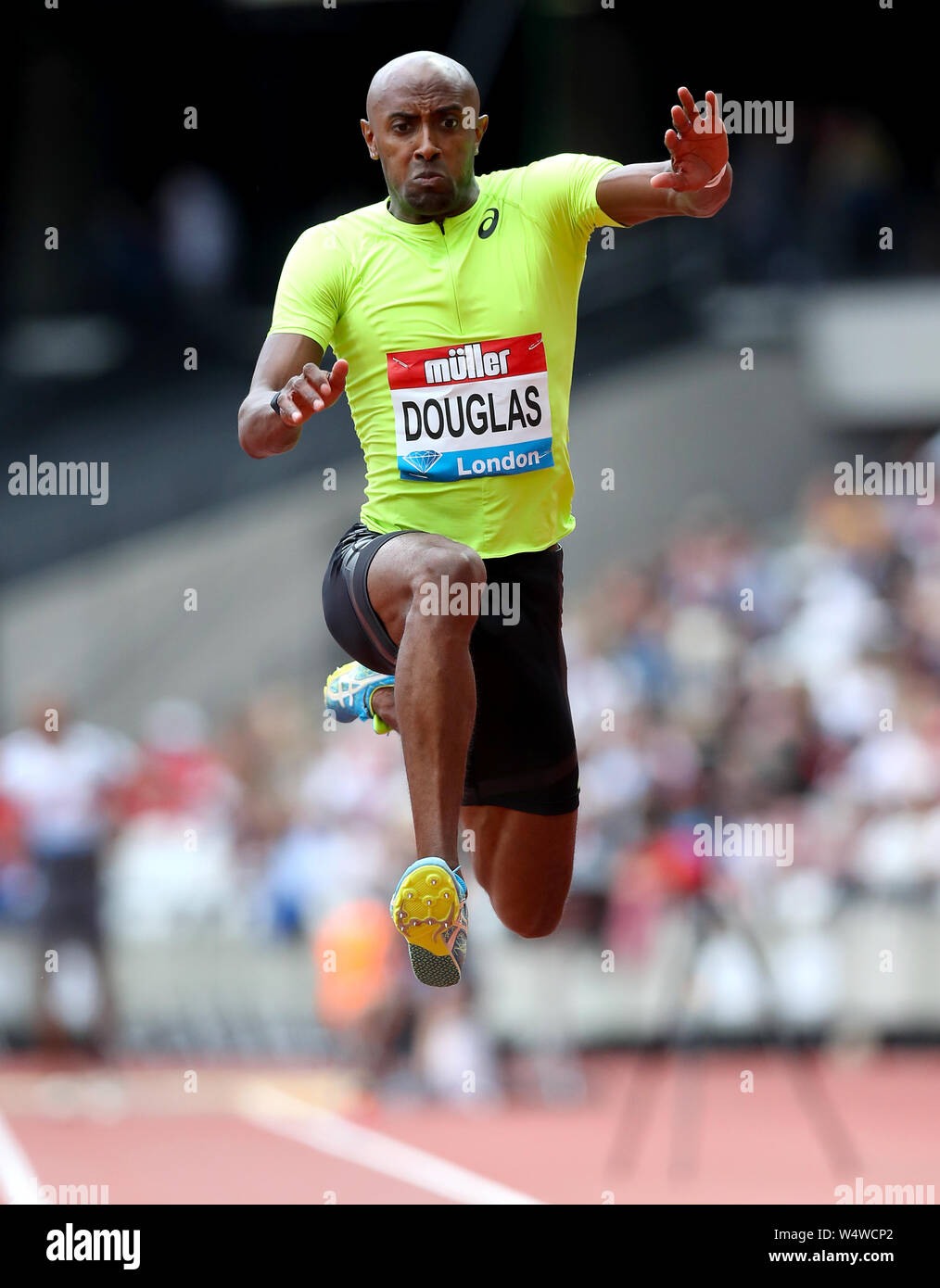 Great Britain's Nathan Douglas competes in Men's Triple Jump Stock ...