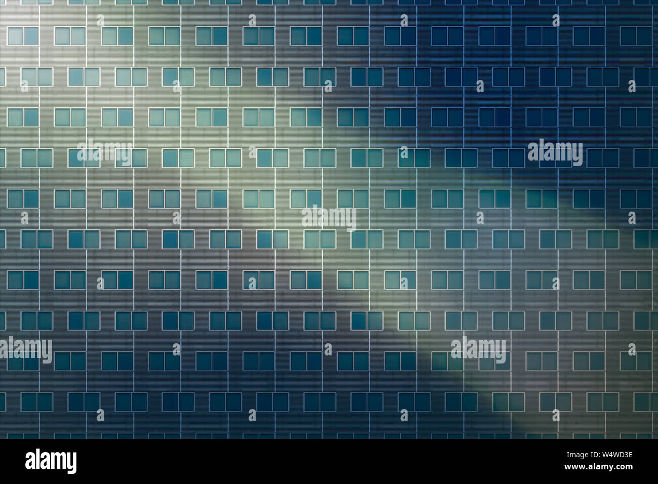 architectural pattern, modern window facade with sunbeam Stock Photo ...