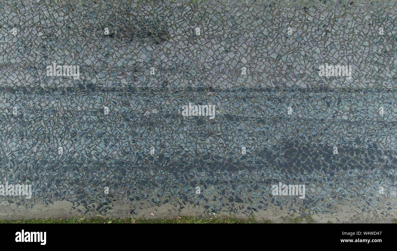 Movement along the pavement, top view. Urban paving slabs Stock Photo ...