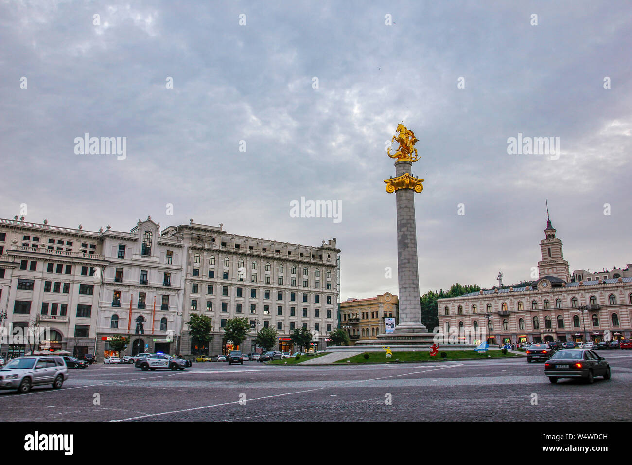 The Freedom Square, the center of the city and the entrance to the ...