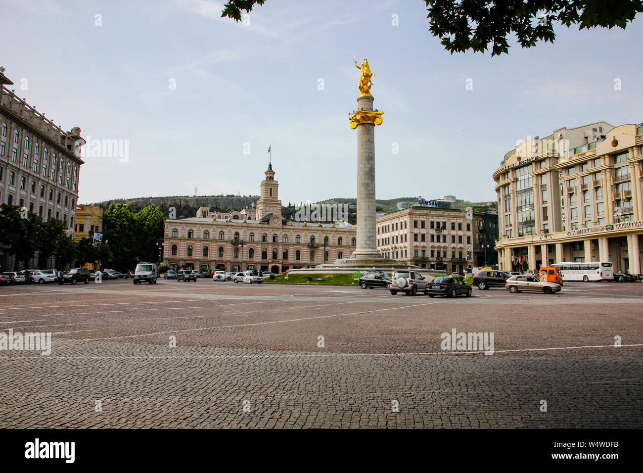 The Freedom Square, the center of the city and the entrance to the ...