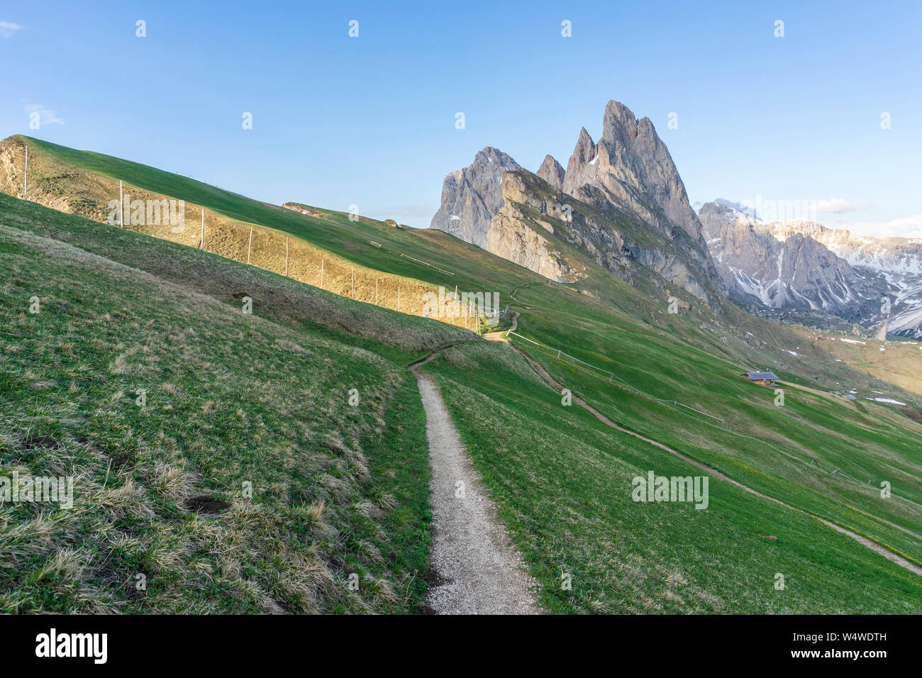 Seceda. Odle Mountain range in Dolomites. Italy Stock Photo - Alamy