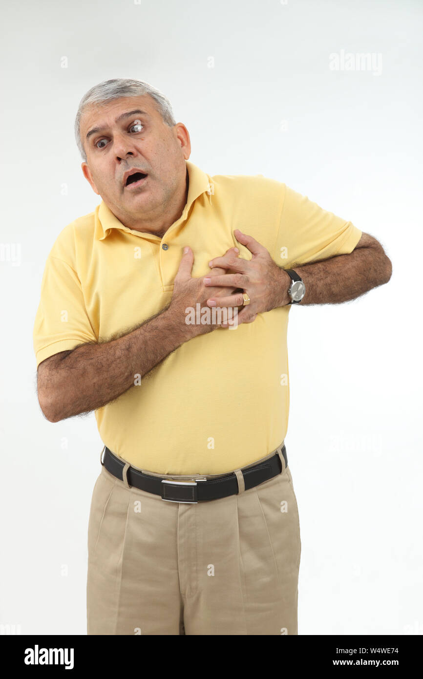 Chest pain old man hi-res stock photography and images - Alamy