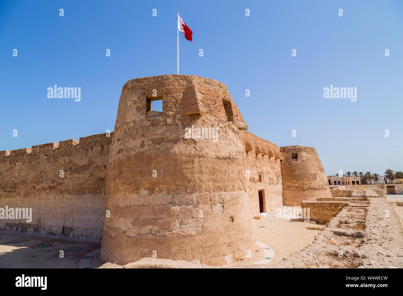 View of the old Arad Fort, in Manama, Muharraq, Bahrain Stock Photo - Alamy