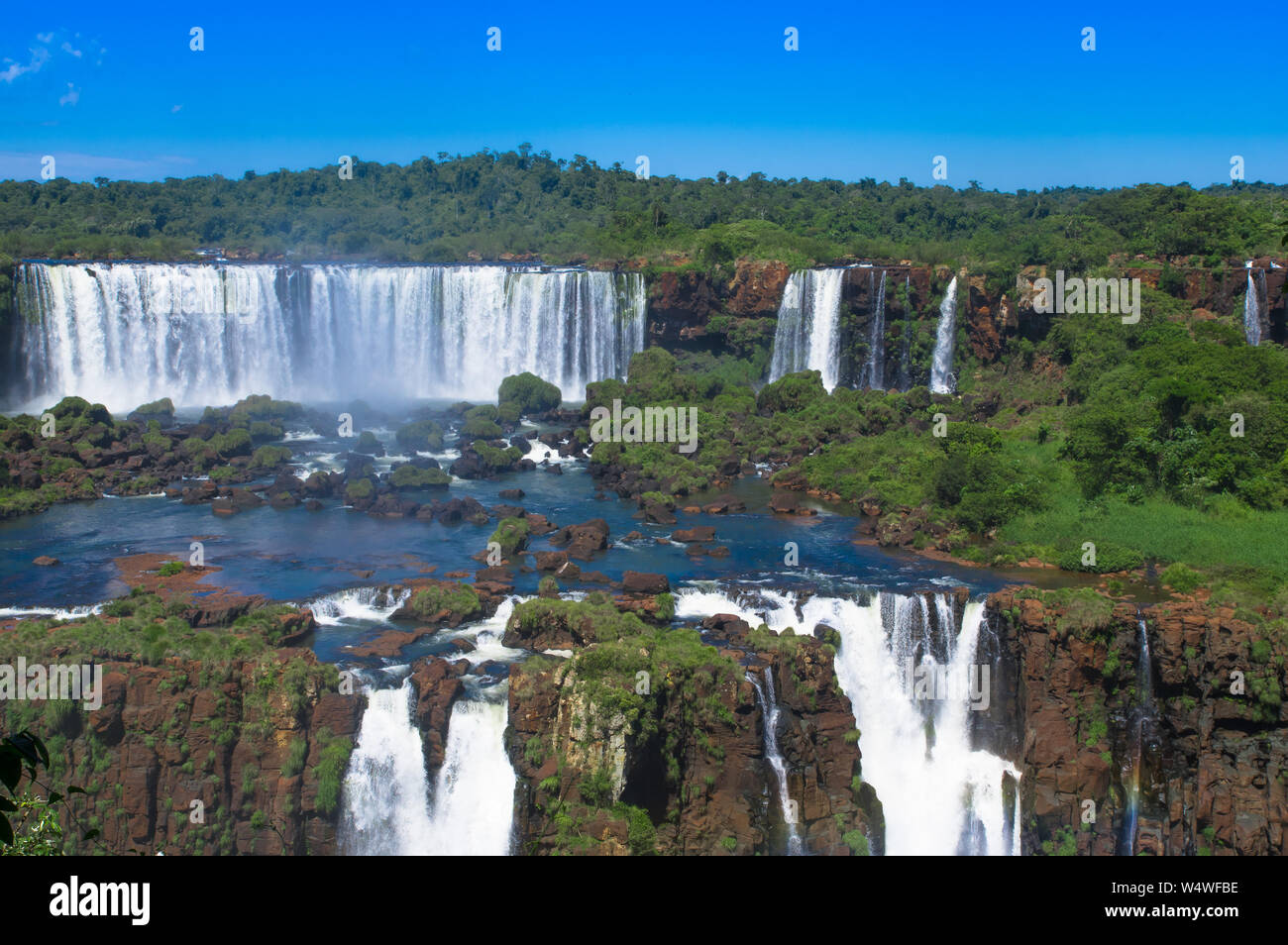 Foz do Iguazu. Is a touristic town and waterfalls at Brazil Stock Photo ...