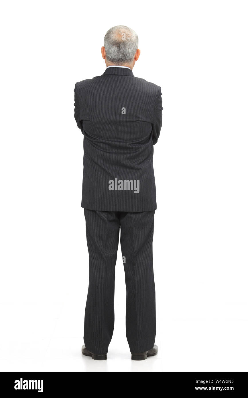 Indian businessman man rear view Cut Out Stock Images & Pictures - Alamy