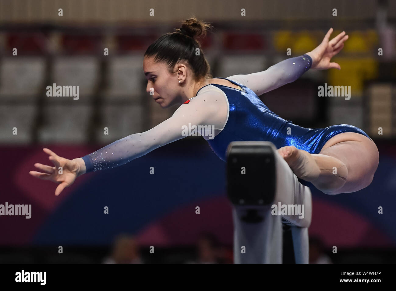 July 24, 2019, Lima, Peru: SIMONA CASTRO from Chile practices on the ...