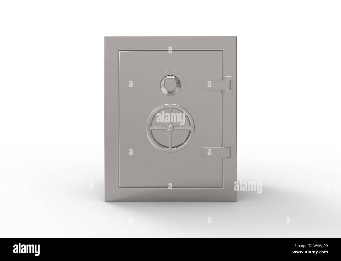 3d rendering line drawing of a safe vault isolated in white studio ...