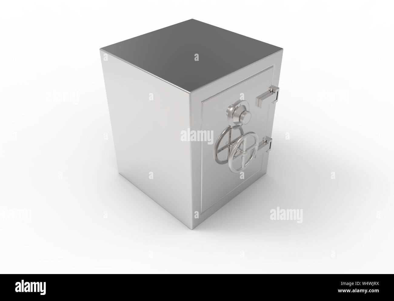 3d rendering line drawing of a safe vault isolated in white studio ...