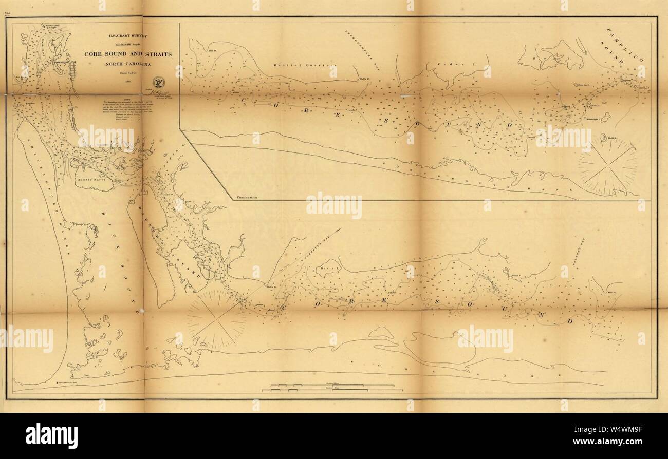 Core Sound and Straits, North Carolina Stock Photo - Alamy