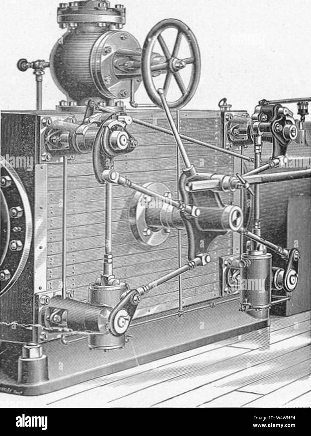 Corliss valvegear, Gordon's improved (New Catechism of the Steam Engine ...
