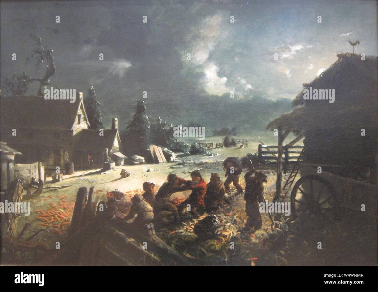 Corn Husking by David Gilmour Blythe, c. 1863-4 Stock Photo - Alamy