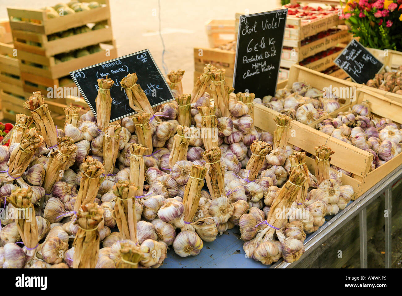 Typical Traditional French Street Market Stall Stalls High Resolution ...