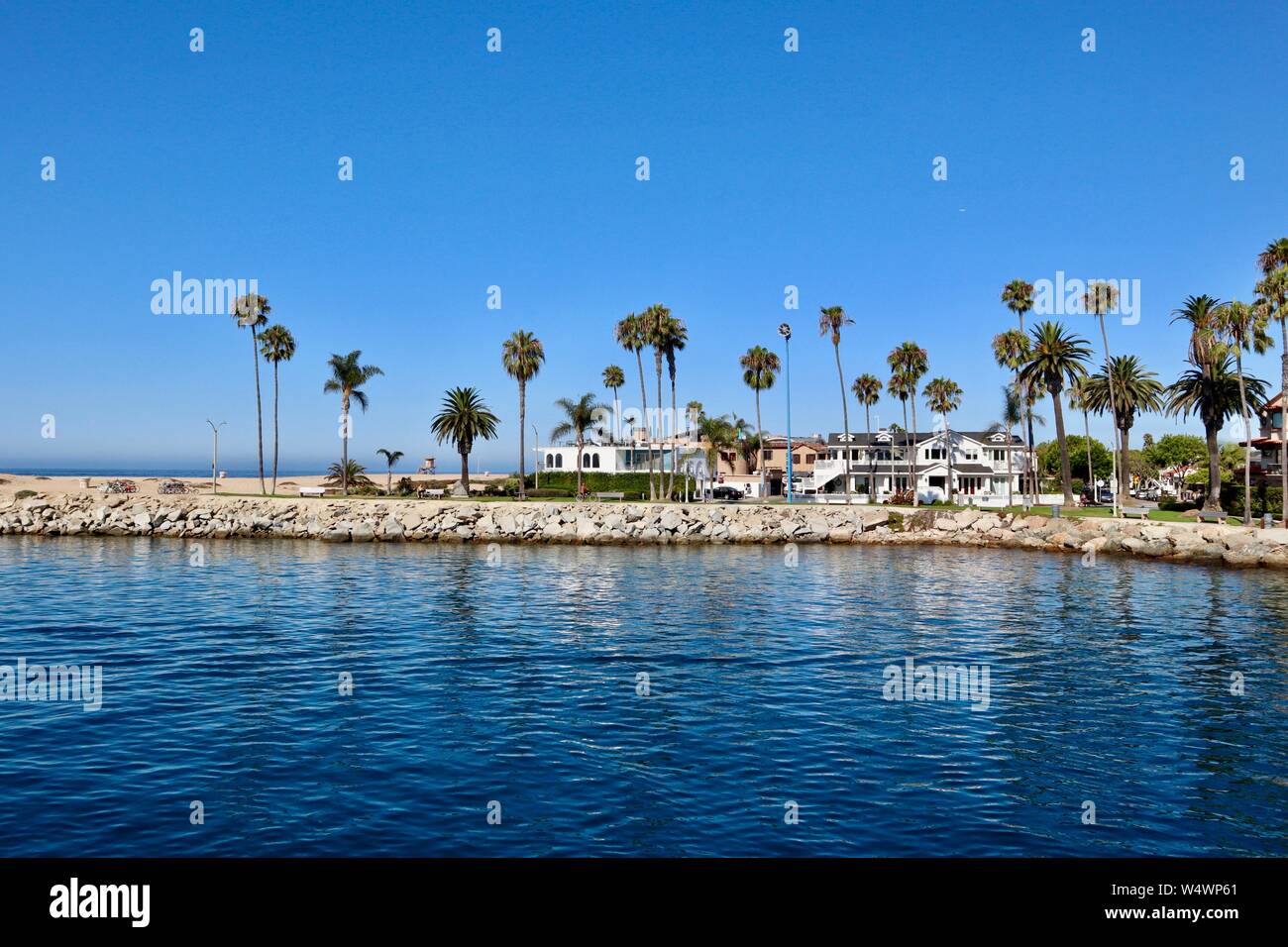 waterfront homes in Newport Beach, California Stock Photo - Alamy