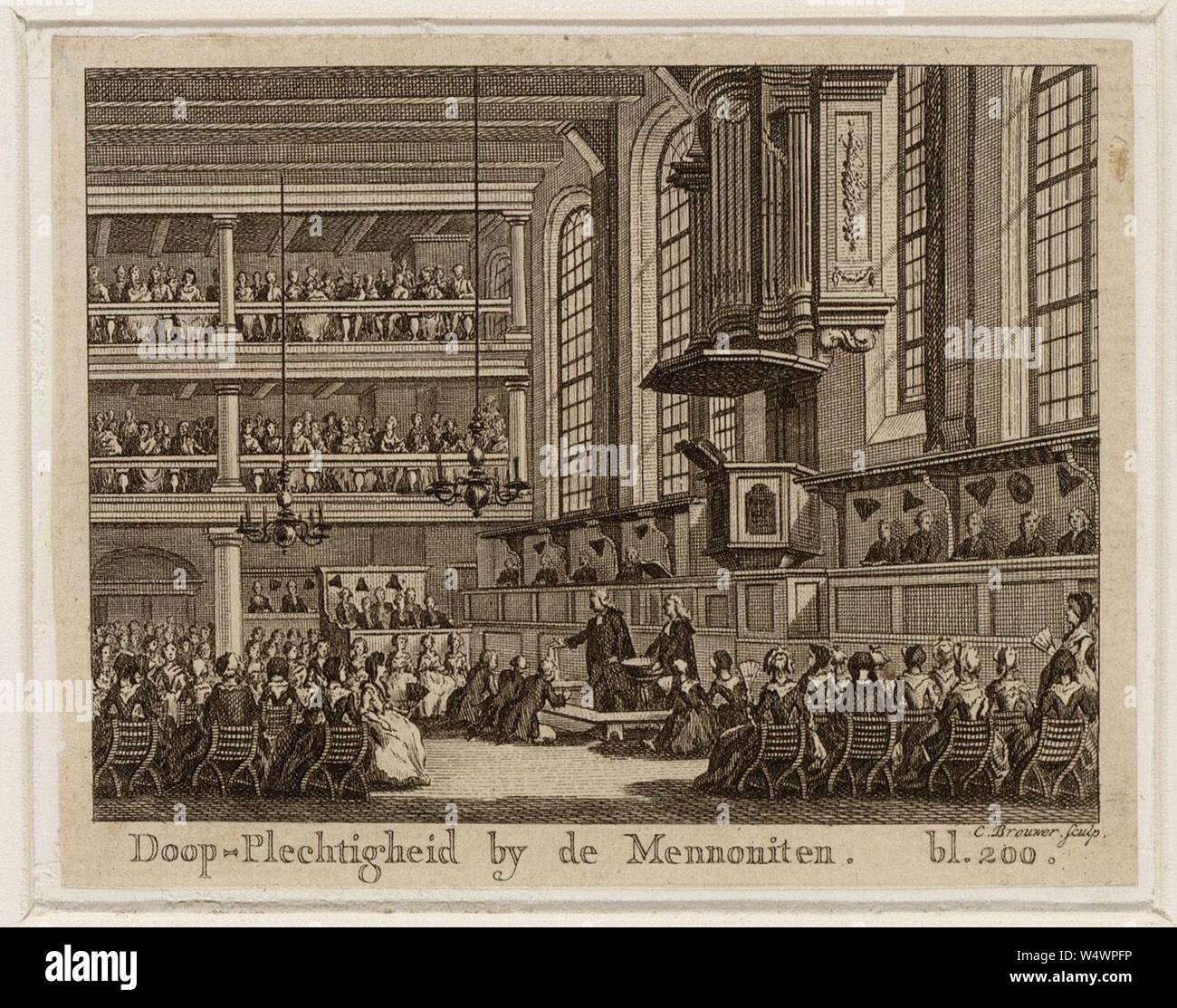 Cornelis Brouwer (etser, graveur), Afb 010097003488 Stock Photo - Alamy