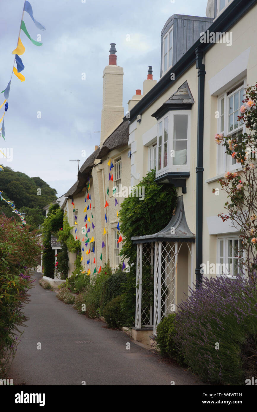 Riverside Road West, Newton Ferrers: lovely old cottages and a lane by ...