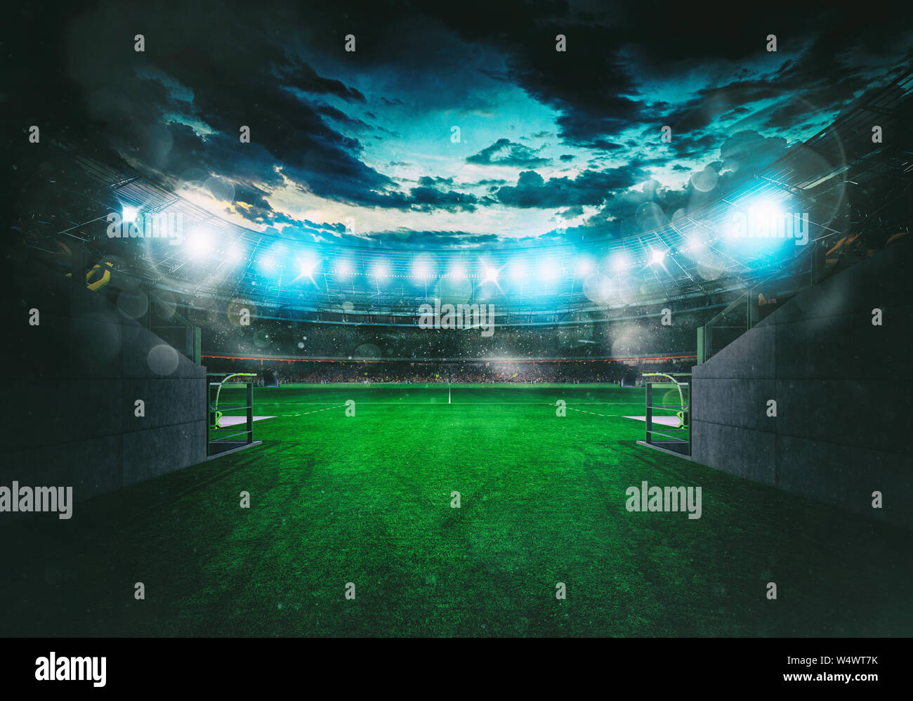 Tunnel stadium soccer hi-res stock photography and images - Alamy