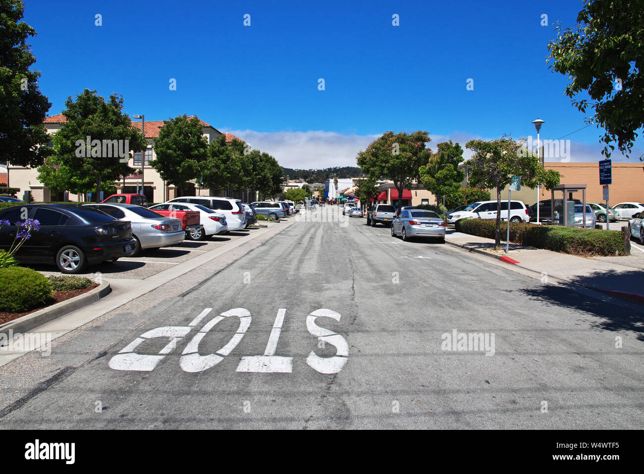 Street in Monterey city on california Stock Photo - Alamy