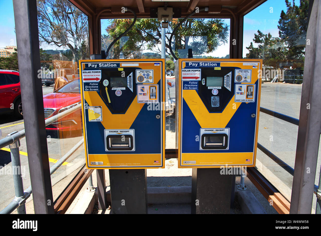Monterey city on california state route 1 Stock Photo - Alamy