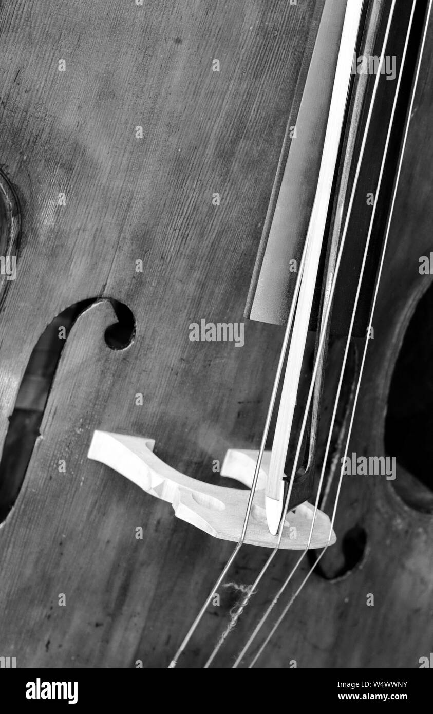 ancient cello fragment Stock Photo - Alamy