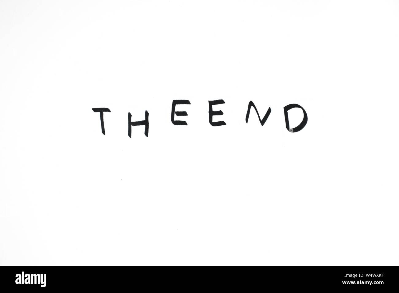 End word hi-res stock photography and images - Alamy