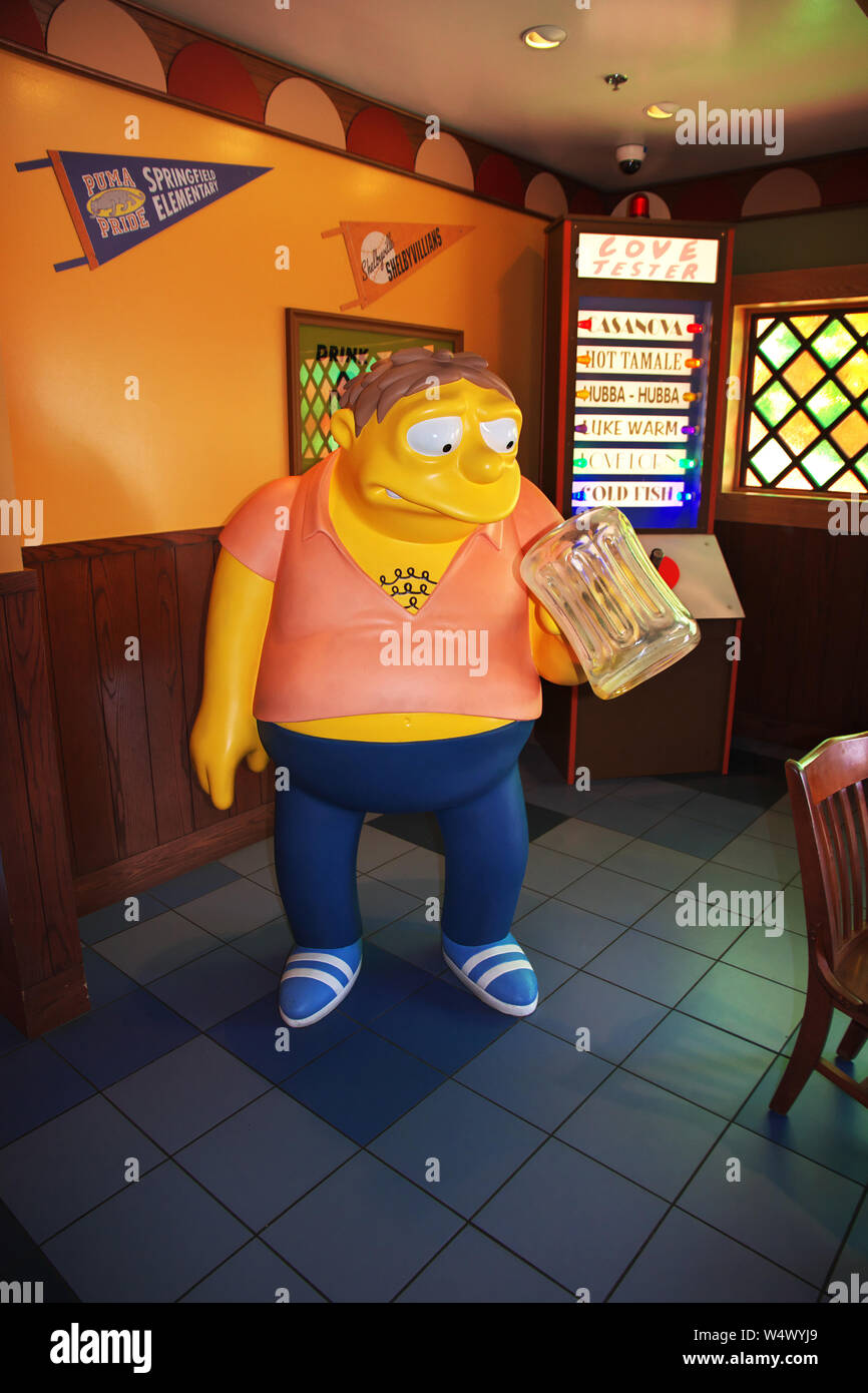 Simpsons in Universal Studio Park in Los Angeles, USA Stock Photo - Alamy