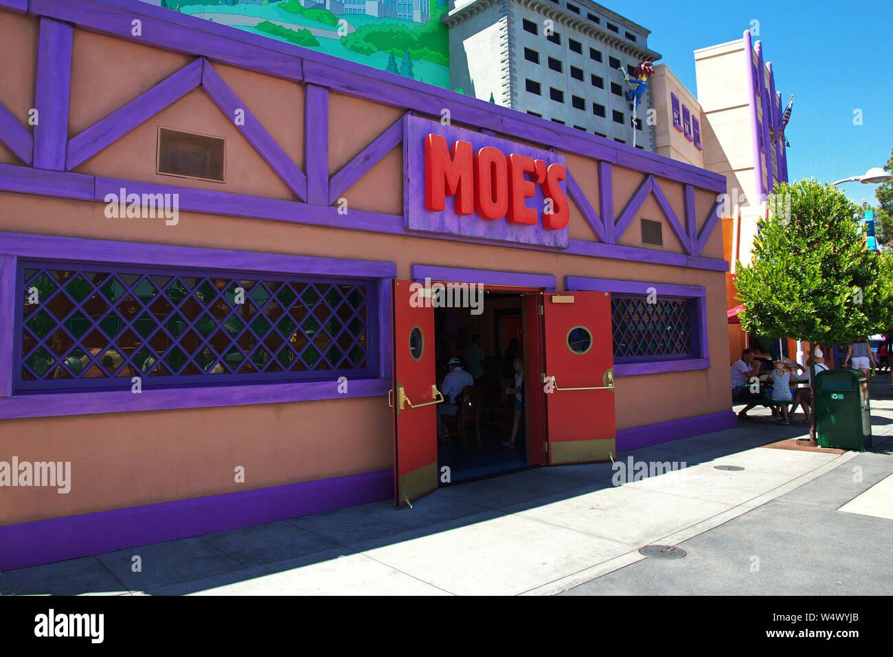 Simpsons in Universal Studio Park in Los Angeles, USA Stock Photo - Alamy