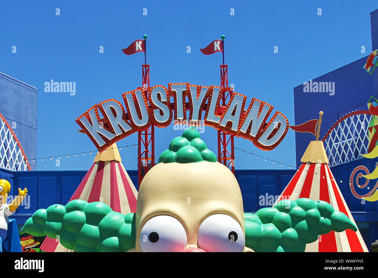 Simpsons in Universal Studio Park in Los Angeles, USA Stock Photo - Alamy