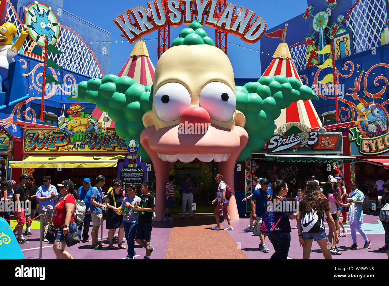 Simpsons in Universal Studio Park in Los Angeles, USA Stock Photo - Alamy
