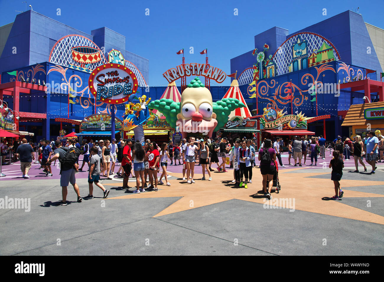Simpsons in Universal Studio Park in Los Angeles, USA Stock Photo - Alamy