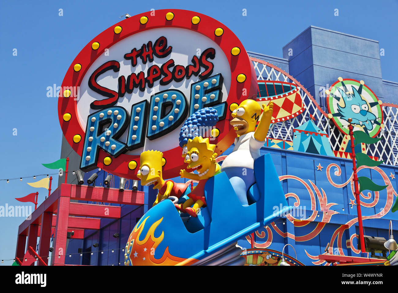 Simpsons in Universal Studio Park in Los Angeles, USA Stock Photo - Alamy