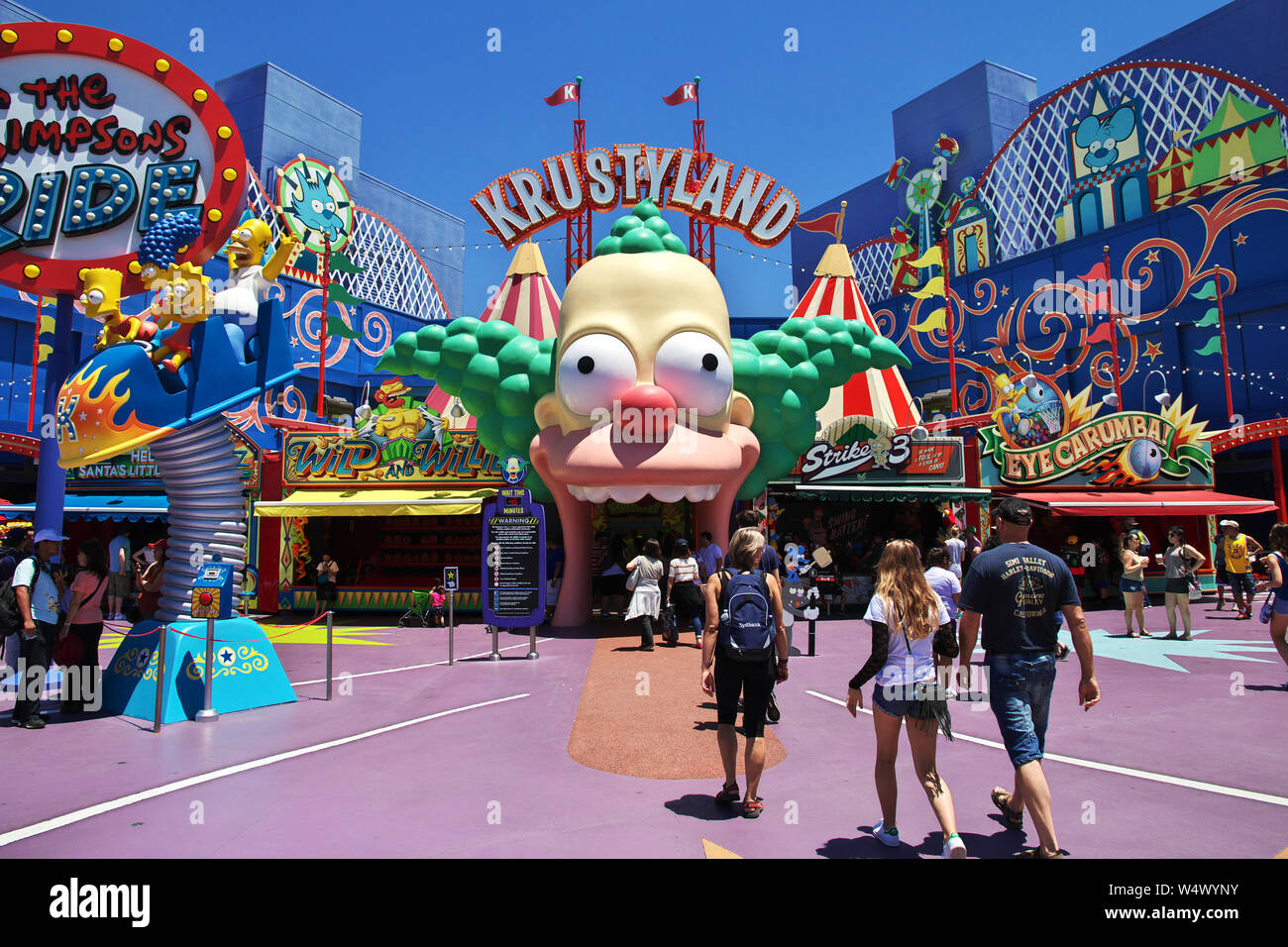 Simpsons in Universal Studio Park in Los Angeles, USA Stock Photo - Alamy
