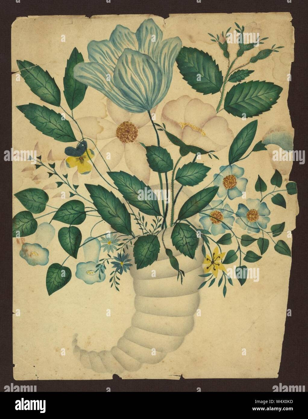 Cornucopia of flowers Stock Photo - Alamy