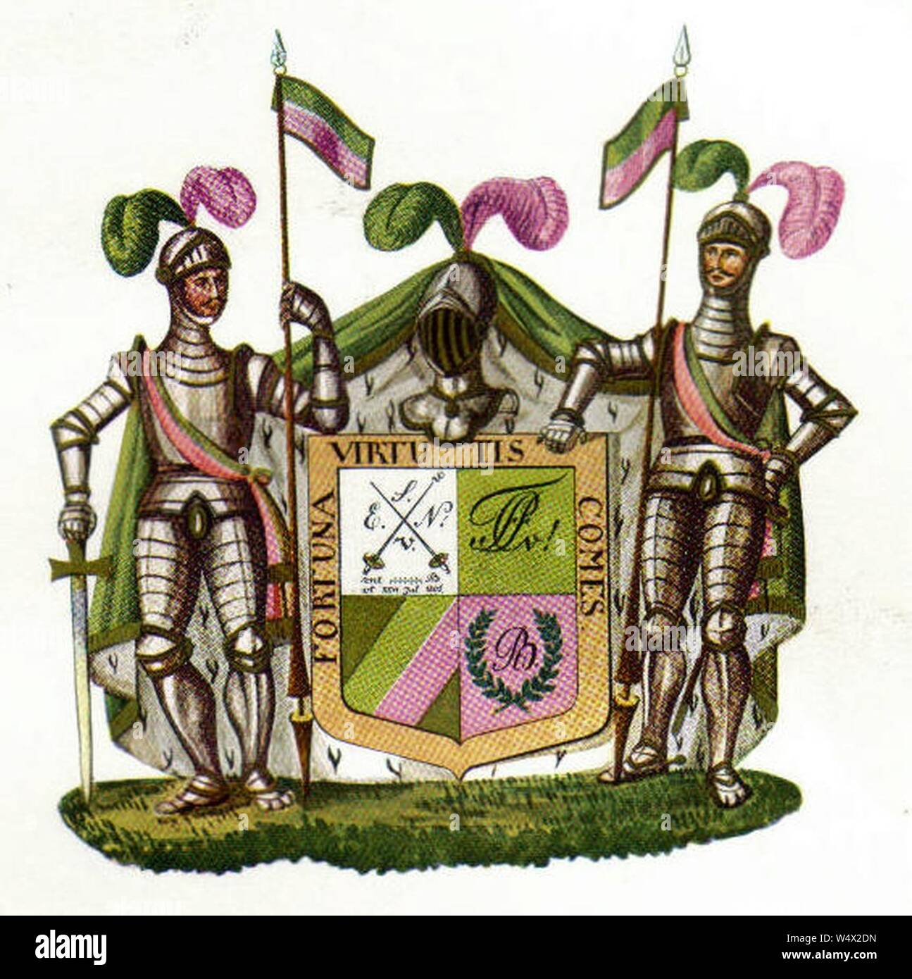 Corps Franconia Würzburg (Ritterwappen Stock Photo - Alamy