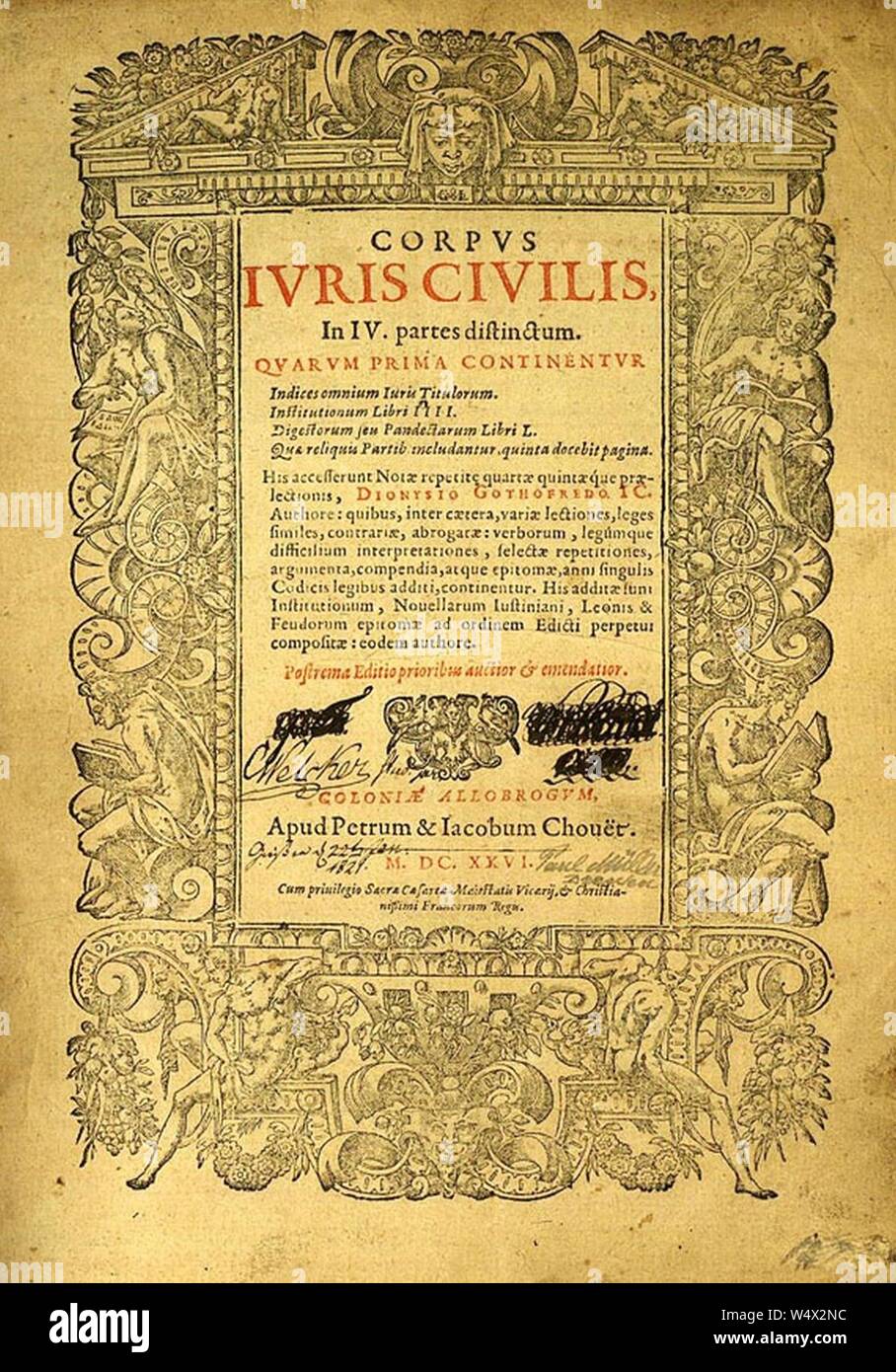 Corpus Iuris Civilis (1626 Stock Photo - Alamy