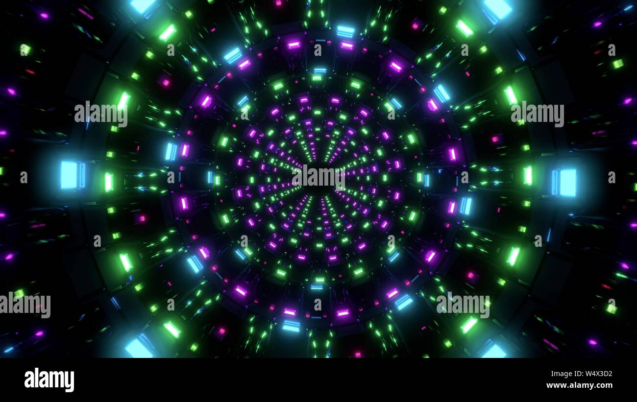 round shaped lights with nice glow design work background 3d ...