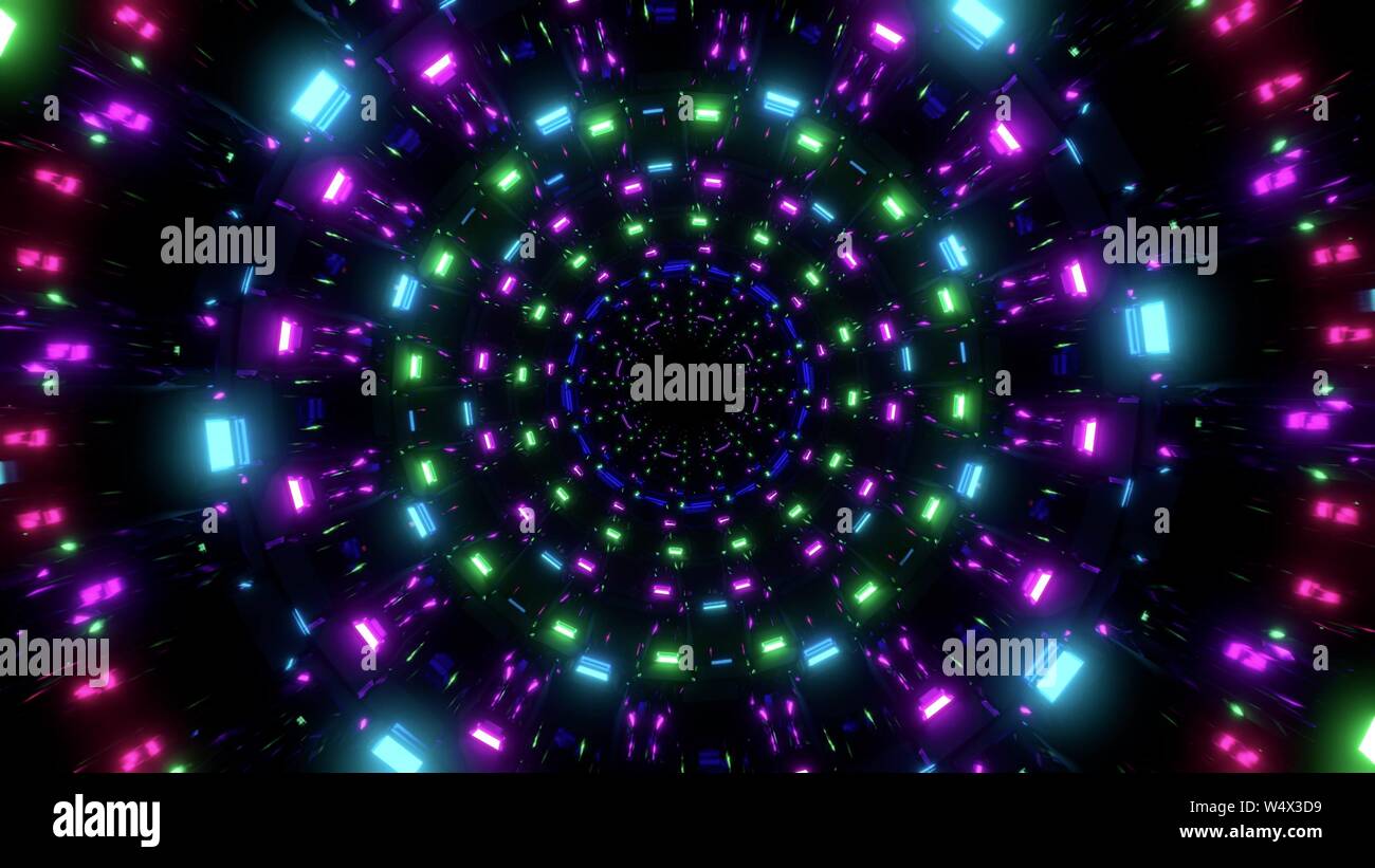 round shaped lights with nice glow design work background 3d ...