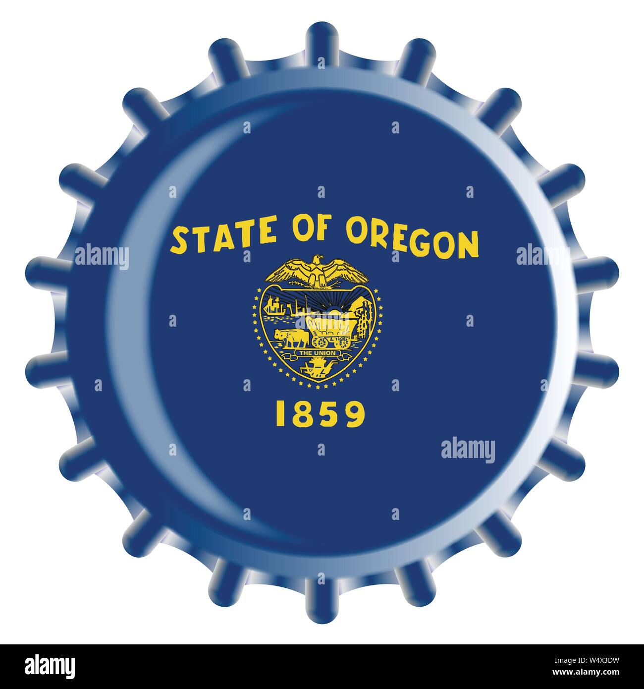 Oregon flag vector vectors hi-res stock photography and images - Alamy