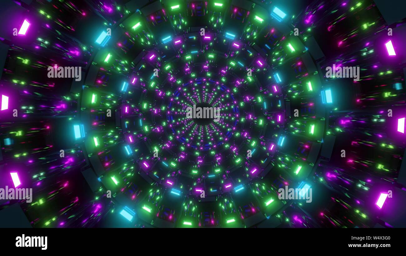 round shaped lights with nice glow design work background 3d ...