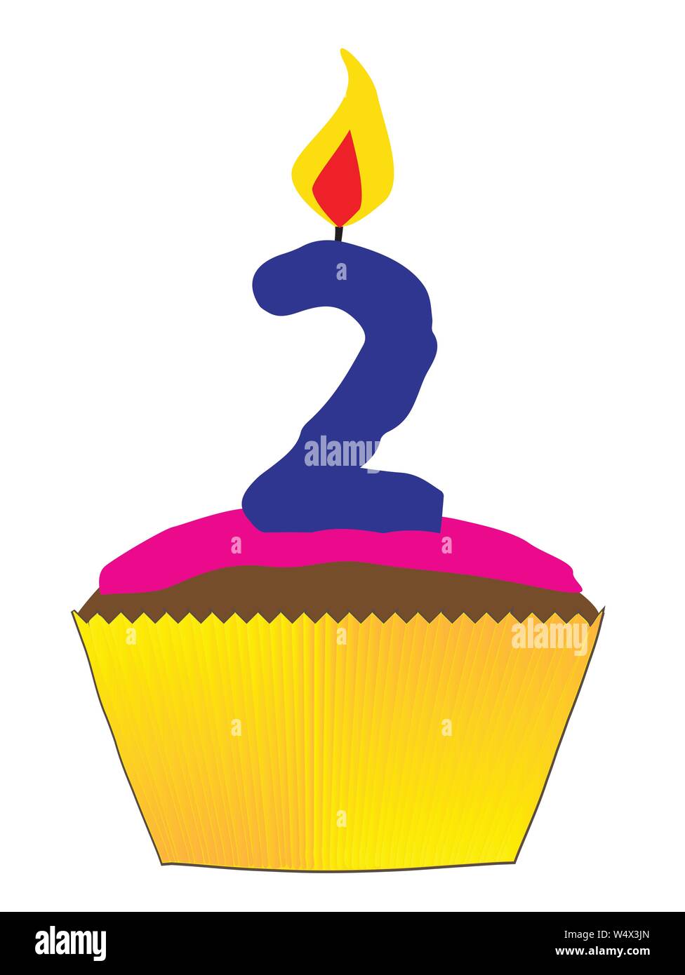 Second candle Stock Vector Images - Alamy
