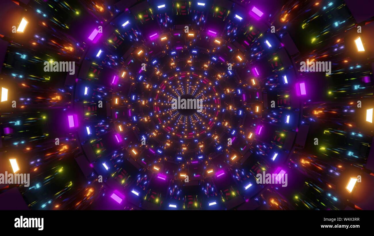 round shaped lights with nice glow design work background 3d ...