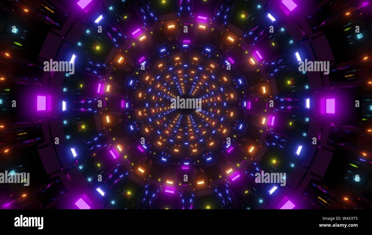 round shaped lights with nice glow design work background 3d ...