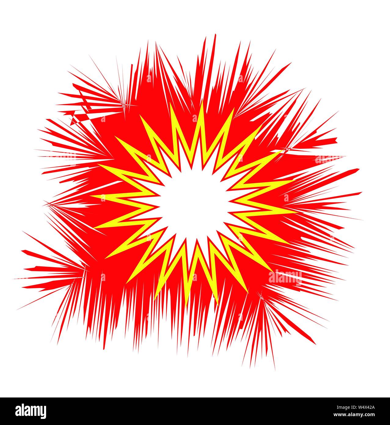 A cartoon comic blast isolated on a white background Stock Vector Image ...