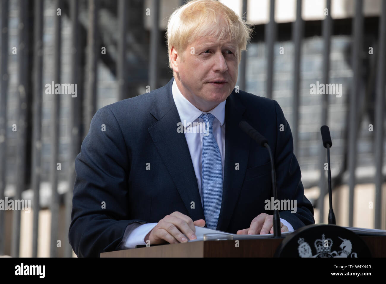 Britain’s new Prime Minister Boris Johnson outside 10, Downing Street ...