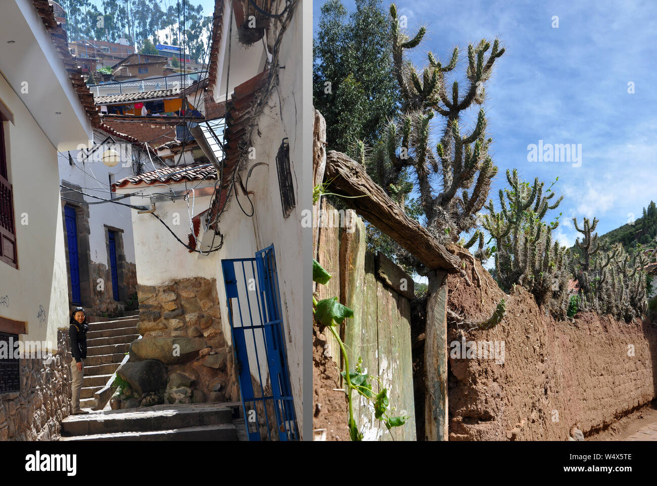 travel in peru cusco machu picchu to lake titicaka Stock Photo - Alamy